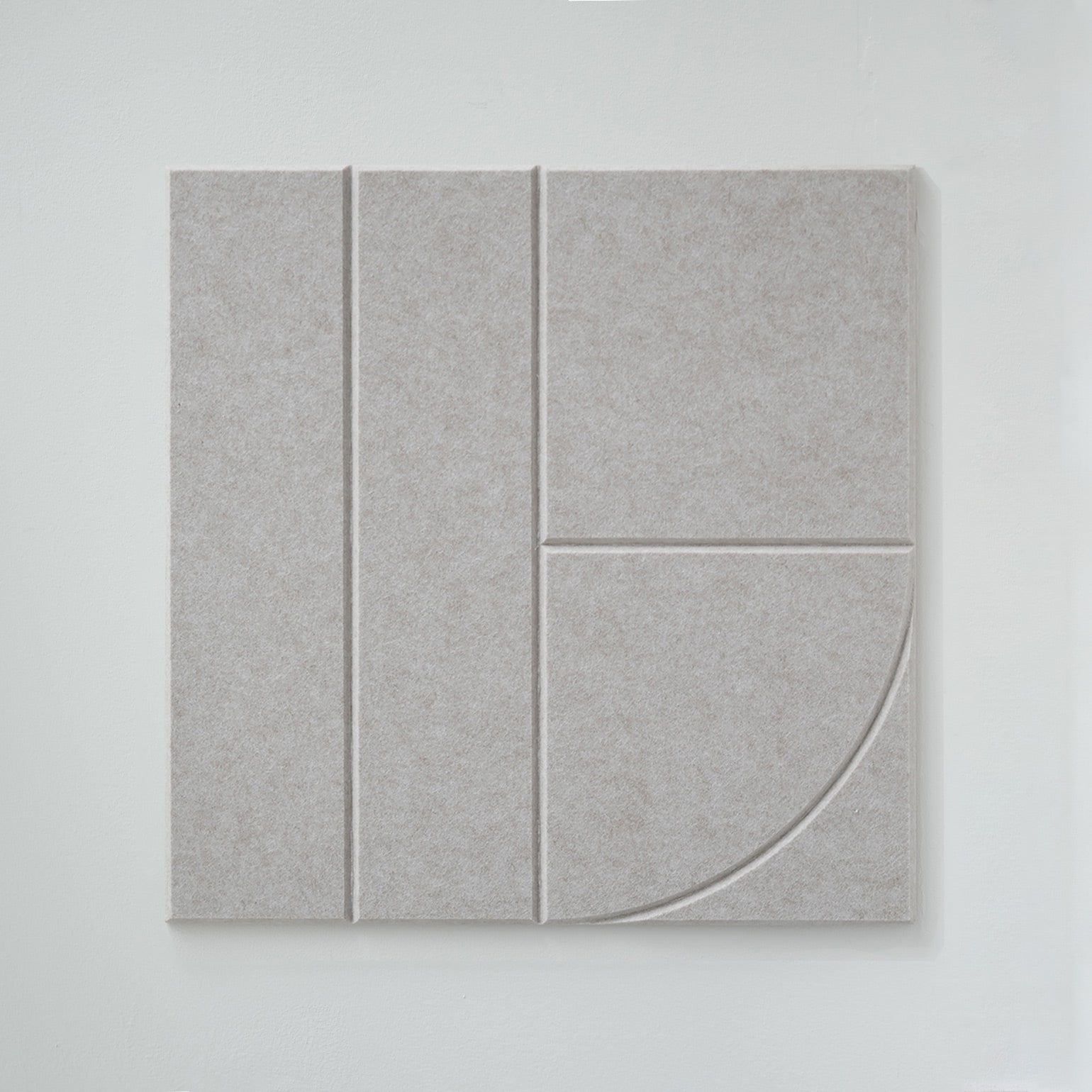 Accoustic wall panel Straight lines & quarter circle | Sadé VIII – Maeven